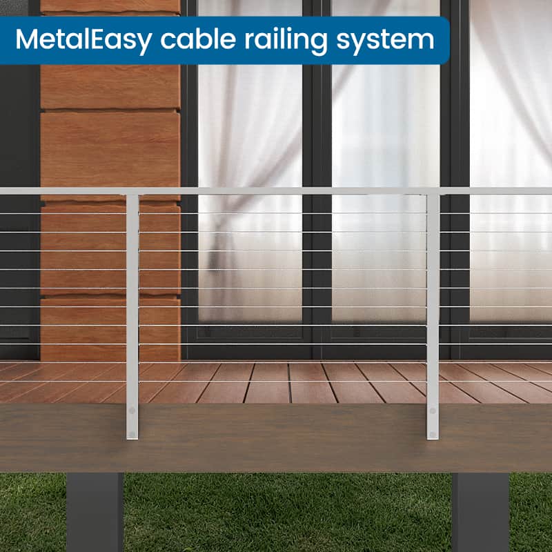 MetalEasy brushed-side mount cable railing system – Muzata