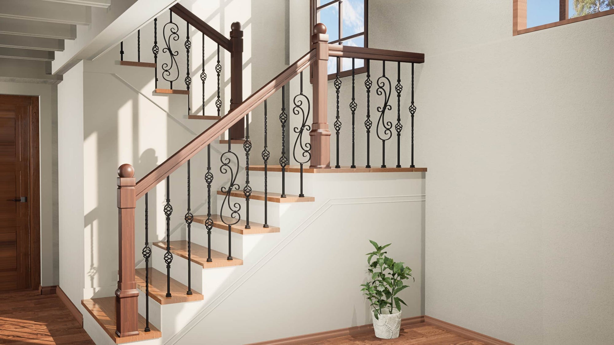 Choosing Between Solid and Hollow Iron Balusters: A Guide by Muzata