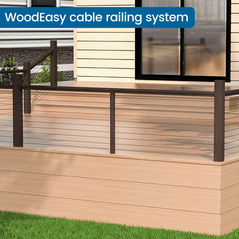 WoodEasy Black cable railing system – Muzata