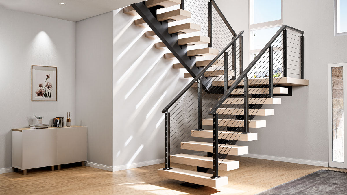 Best 5 Floating Stairs Designs 2024 – Muzata