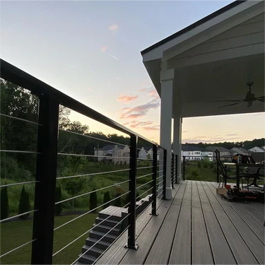 Safe & Modern: Muzata's Stylish Steel Cable Railing