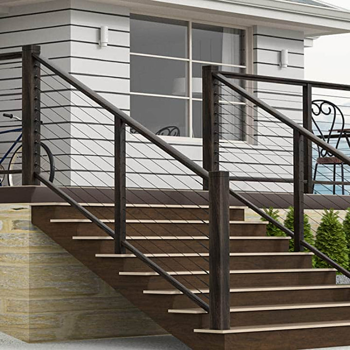 WoodEasy Black cable railing system – Muzata