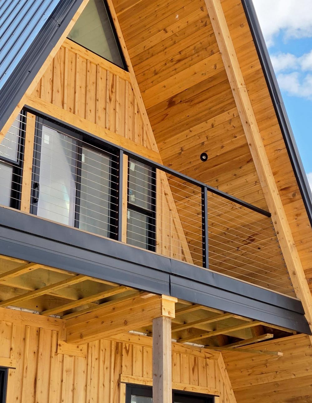 Balcony Railing | Modern Design for A-Frame House – Muzata