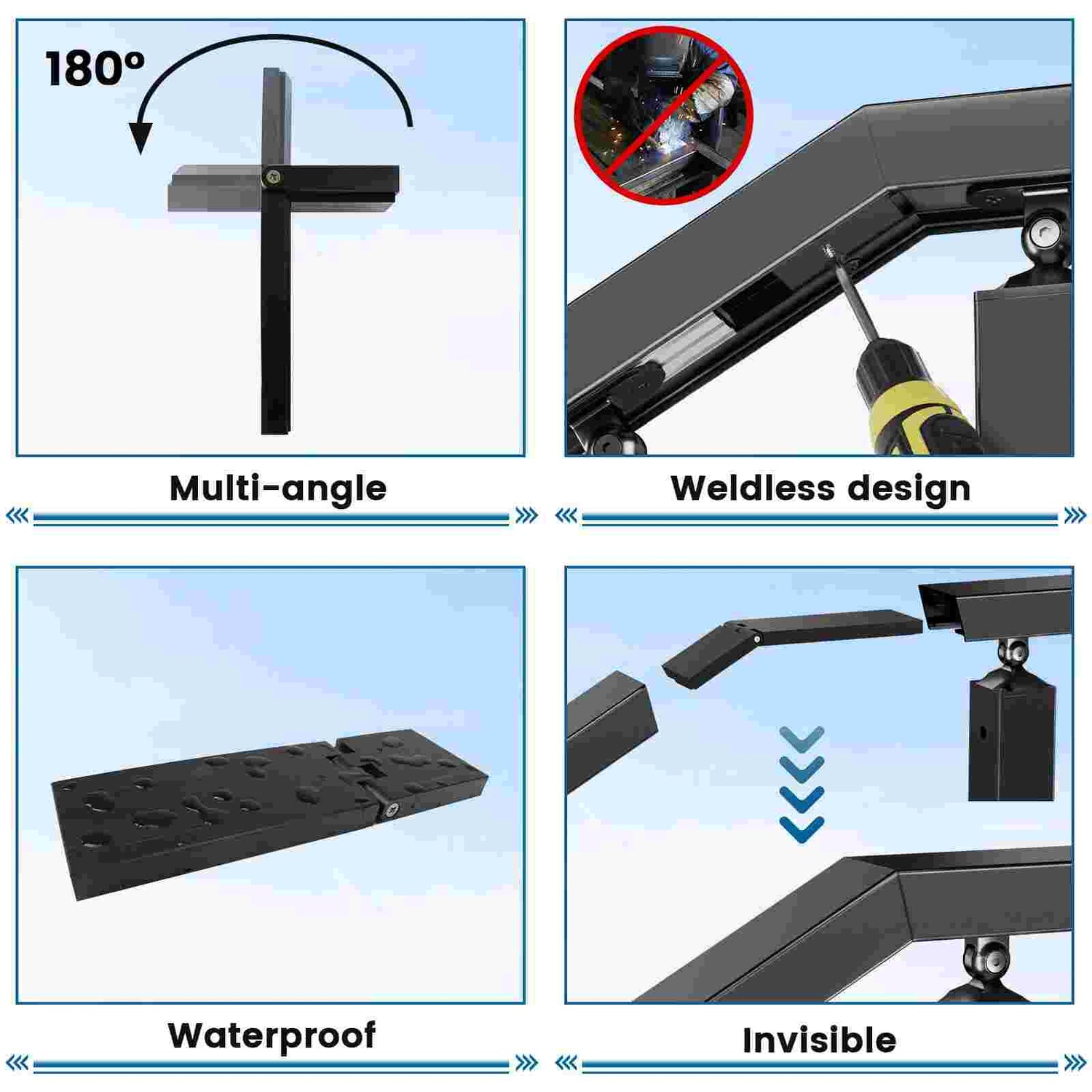 Muzata Vertical Pivot Connector Handrail Fittings