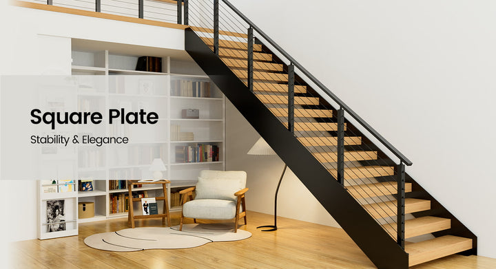 Dual Stringer Stairs - Muzata Floating Staircase