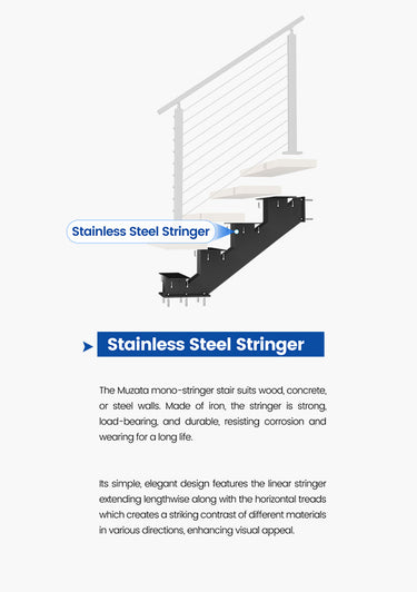 Muzata Mono Stringer Stairs