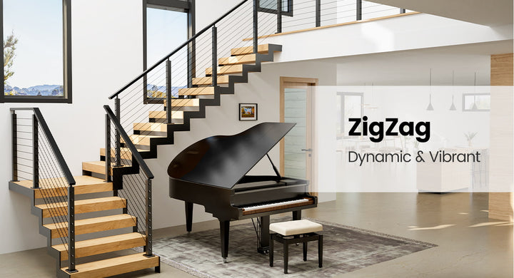 Dual Stringer Stairs - Muzata Floating Staircase