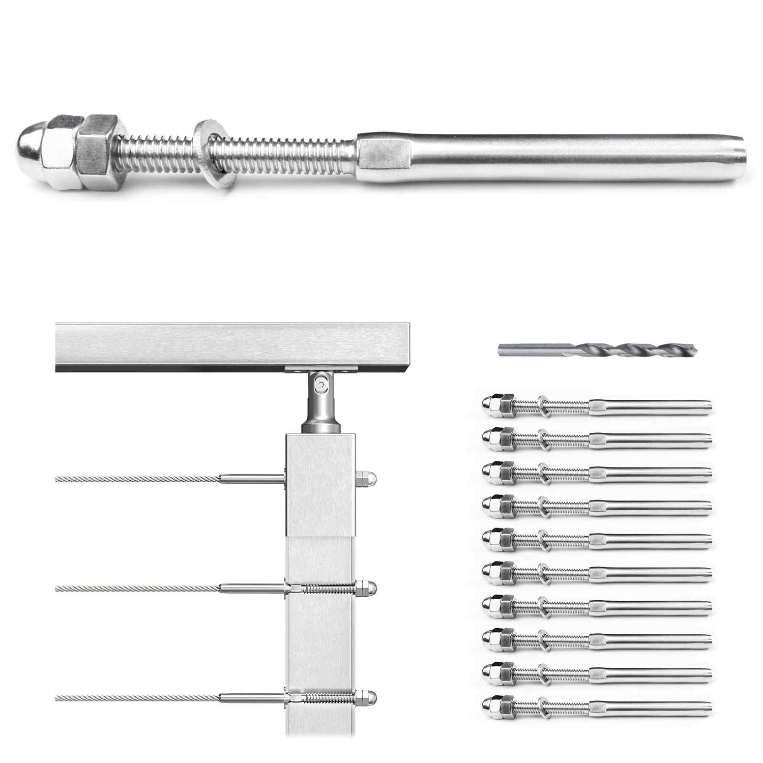 Shop Stair Railing Kits & Cable railing Hardware Fittings – Page 2 – Muzata