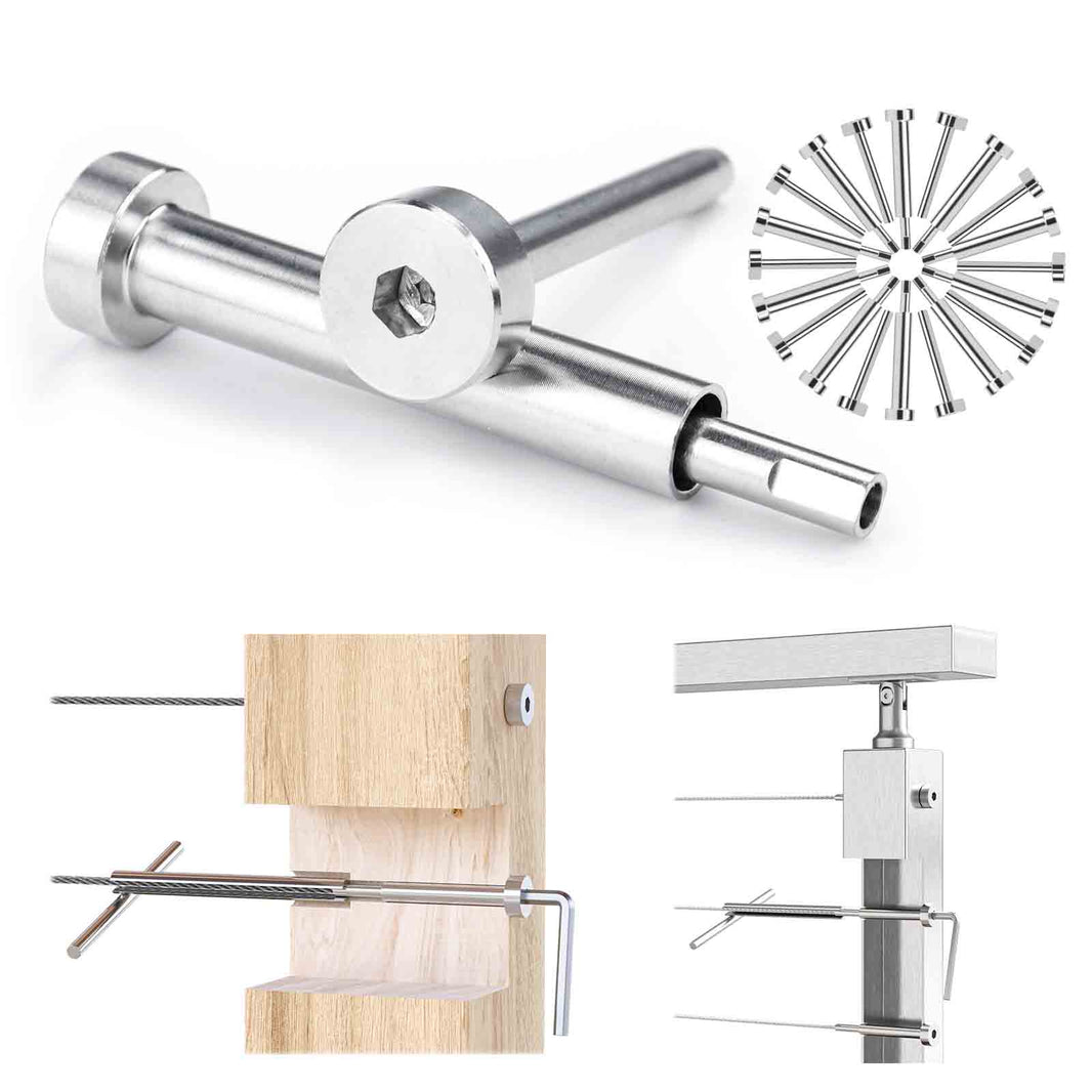 Buy Cable Railing Kits for Wood Posts | Muzata Railing