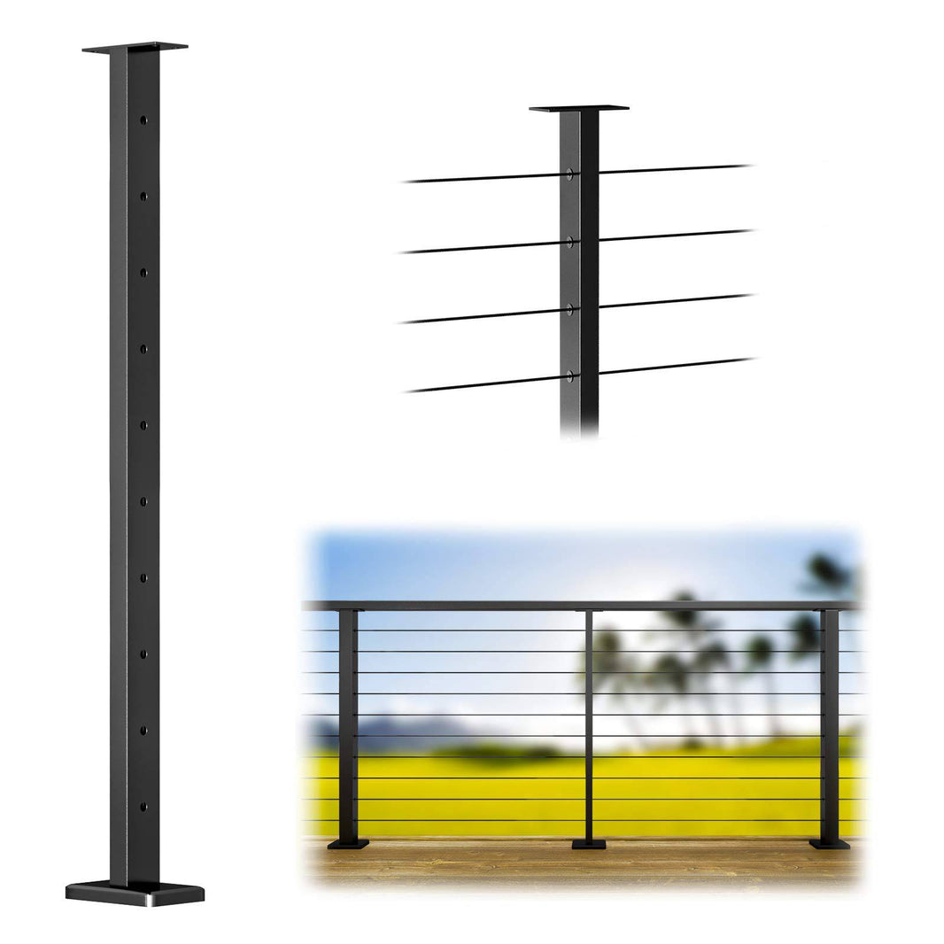 Shop Metal Posts For Cable Railings | Muzata Railing – Page 2