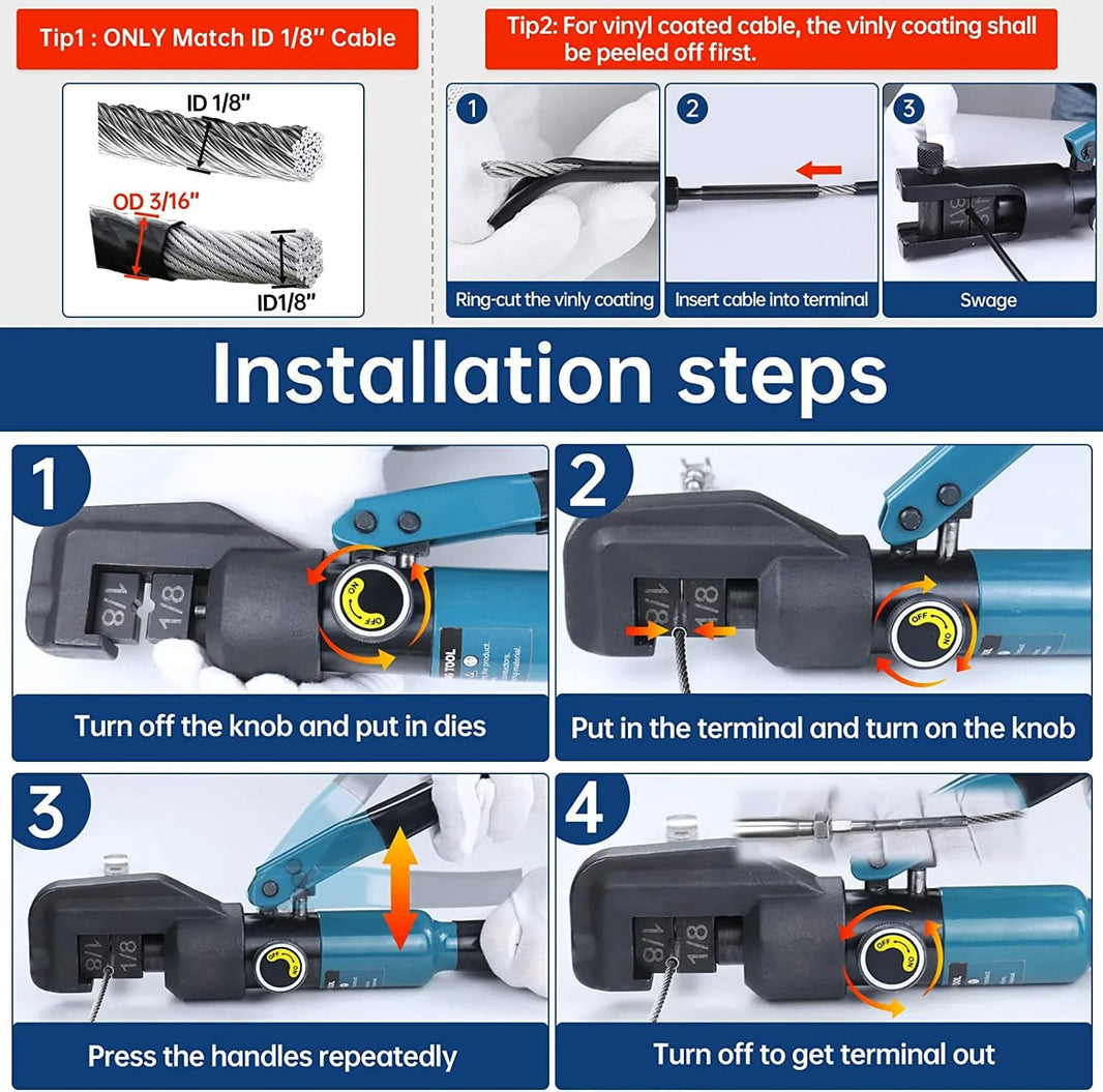Buy Cable Rail Crimping Tool | Muzata Railing