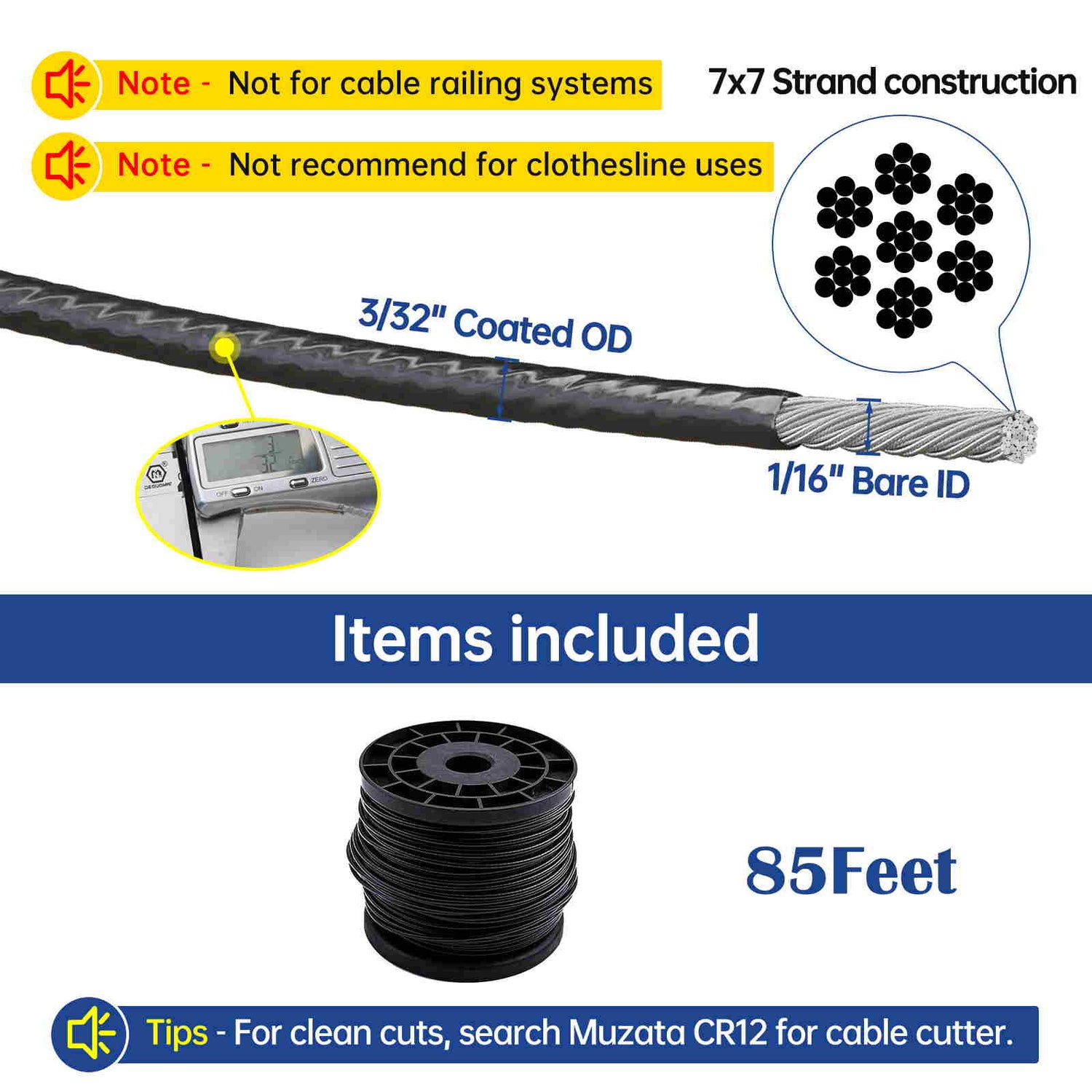 Vinyl coated cables – Muzata