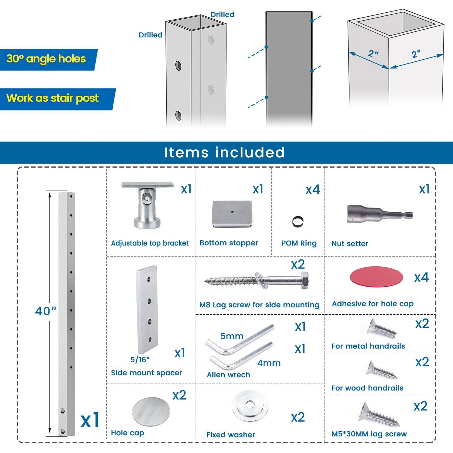 MetalBudget brushed-side mount cable railing system – Muzata