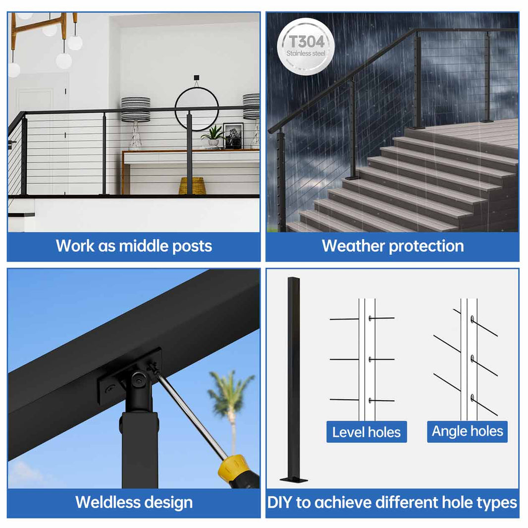 Premium Cable Railing Manufacturer & Supplier | Muzata Railing Systems