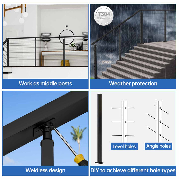 Premium Cable Railing Manufacturer & Supplier | Muzata Railing Systems