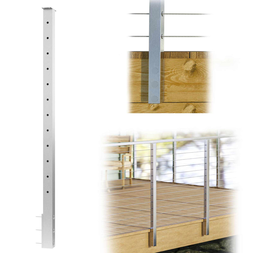 Brushed side mount post – Muzata