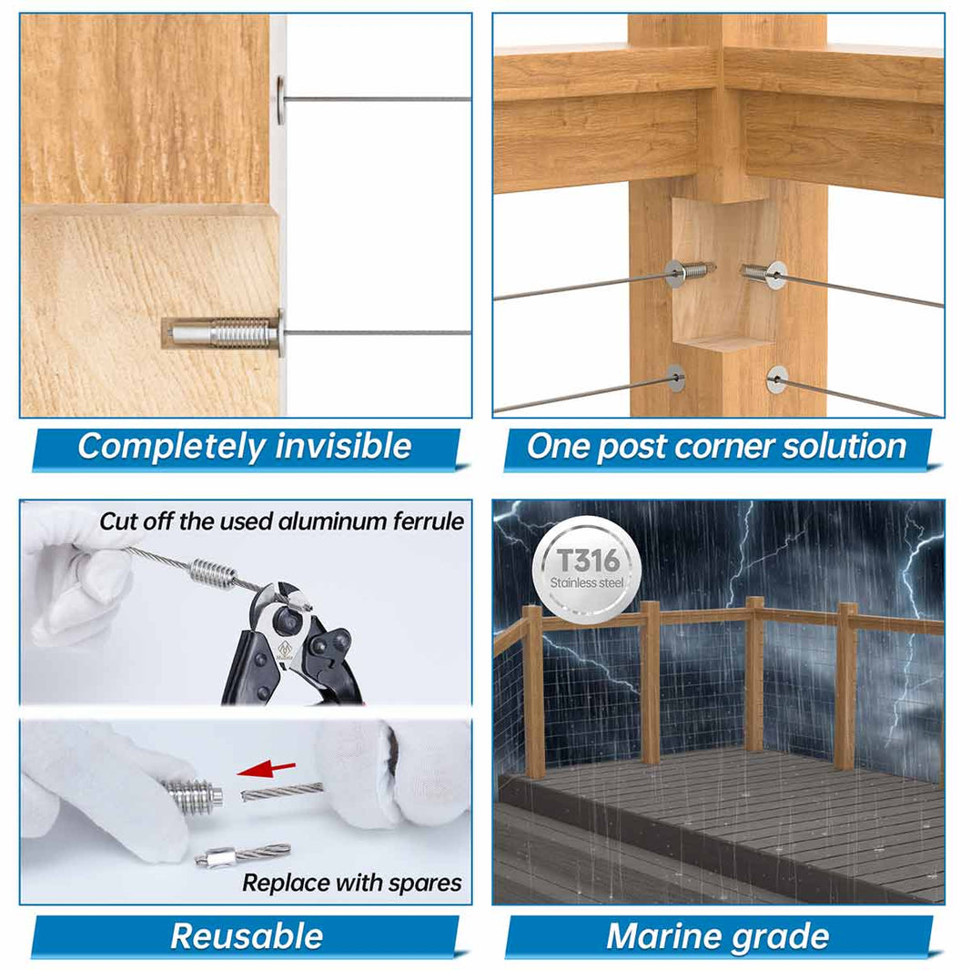 Terminals for wood posts | Muzata