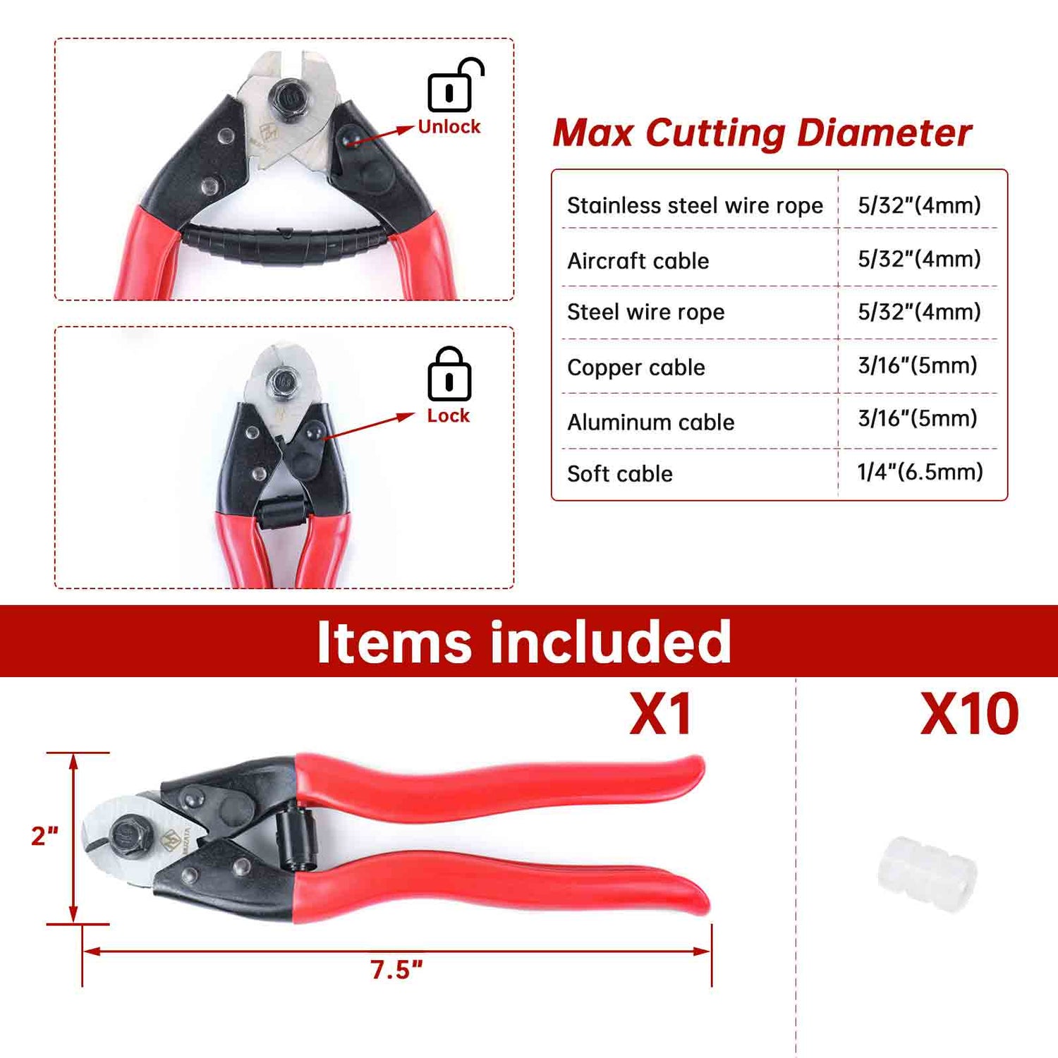 Shop Best Cable Cutters and Cutter Wire Online | Muzata Railing