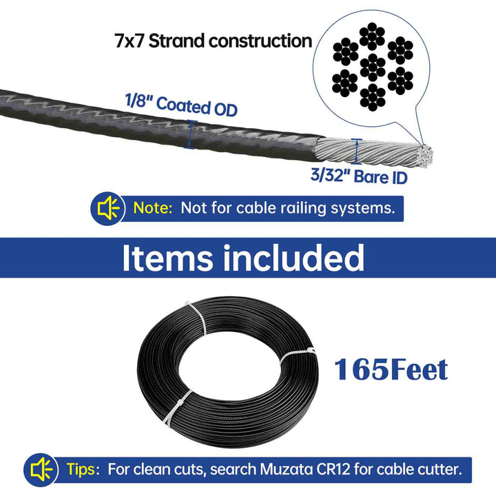 Vinyl coated cables | Muzata