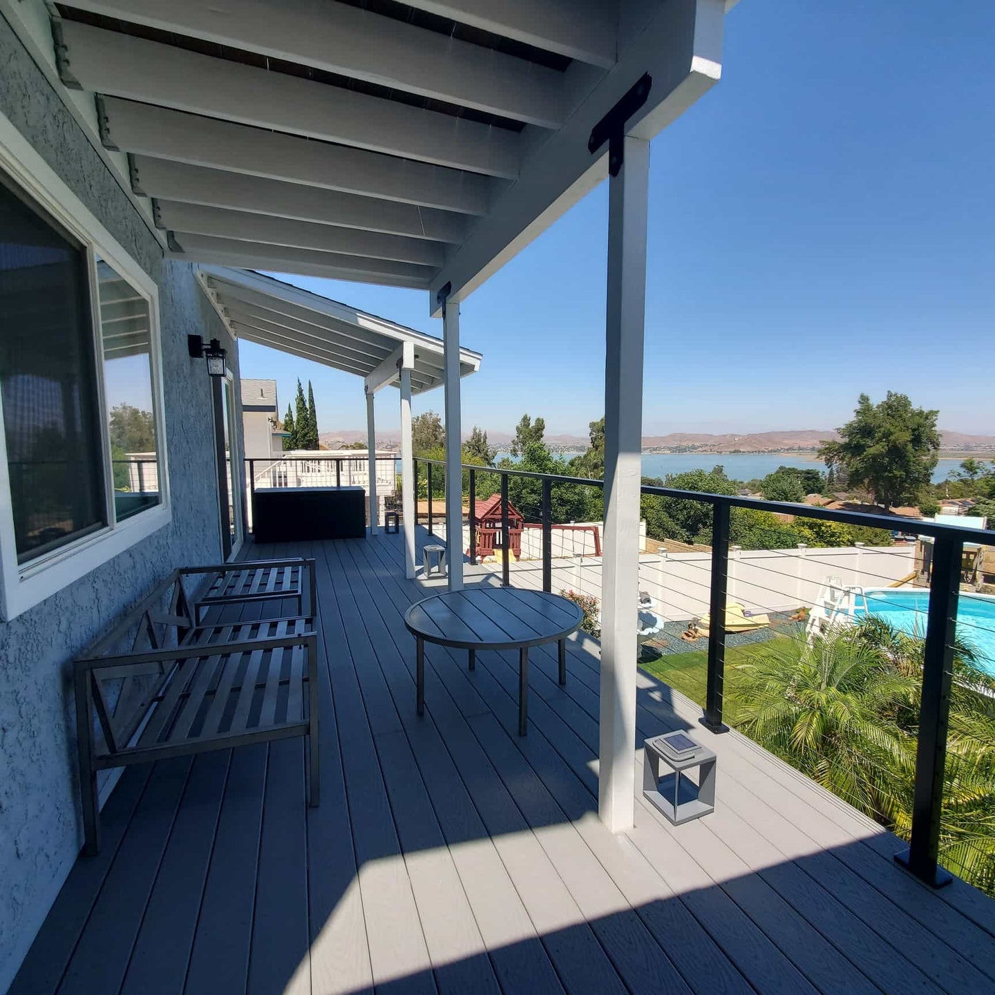 Muzata 36 Brushed Surface Stair Cable Railing System - All-in-One DIY Kit