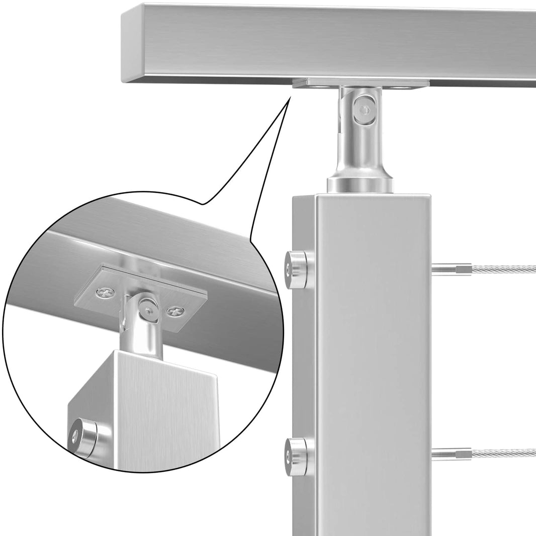 MetalBudget brushed-side mount cable railing system – Muzata